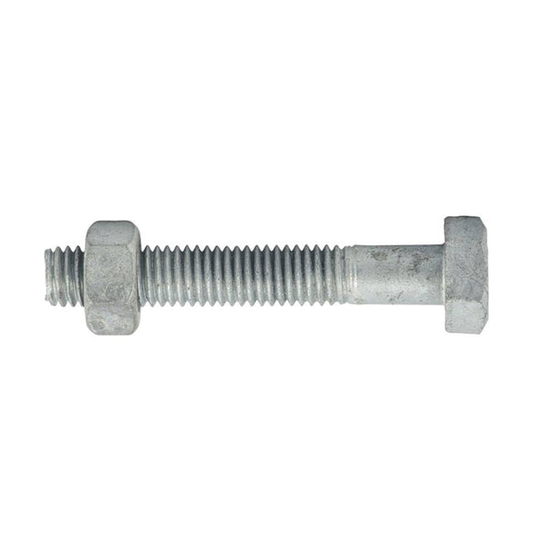 Bolt + Nut Hex Head Coarse Class 4.6 Galvanised 3.00P 24 x 500mm – ATOM