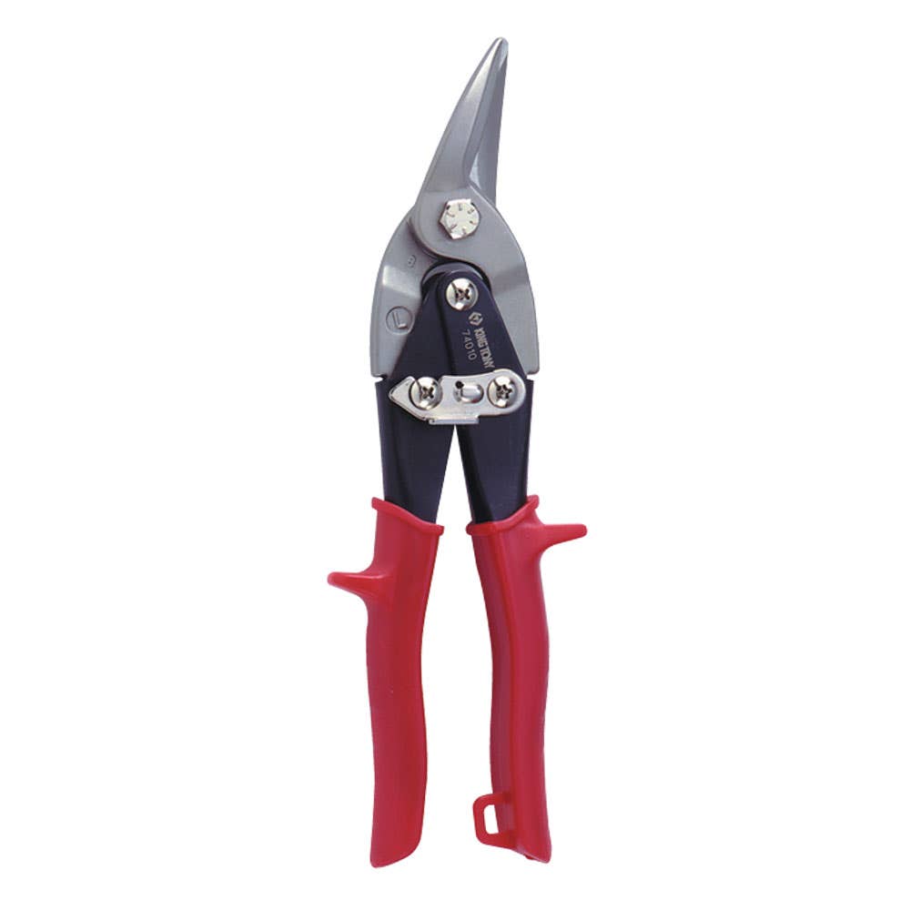 Tin Snips Aviation Left Cut Red 250mm – ATOM