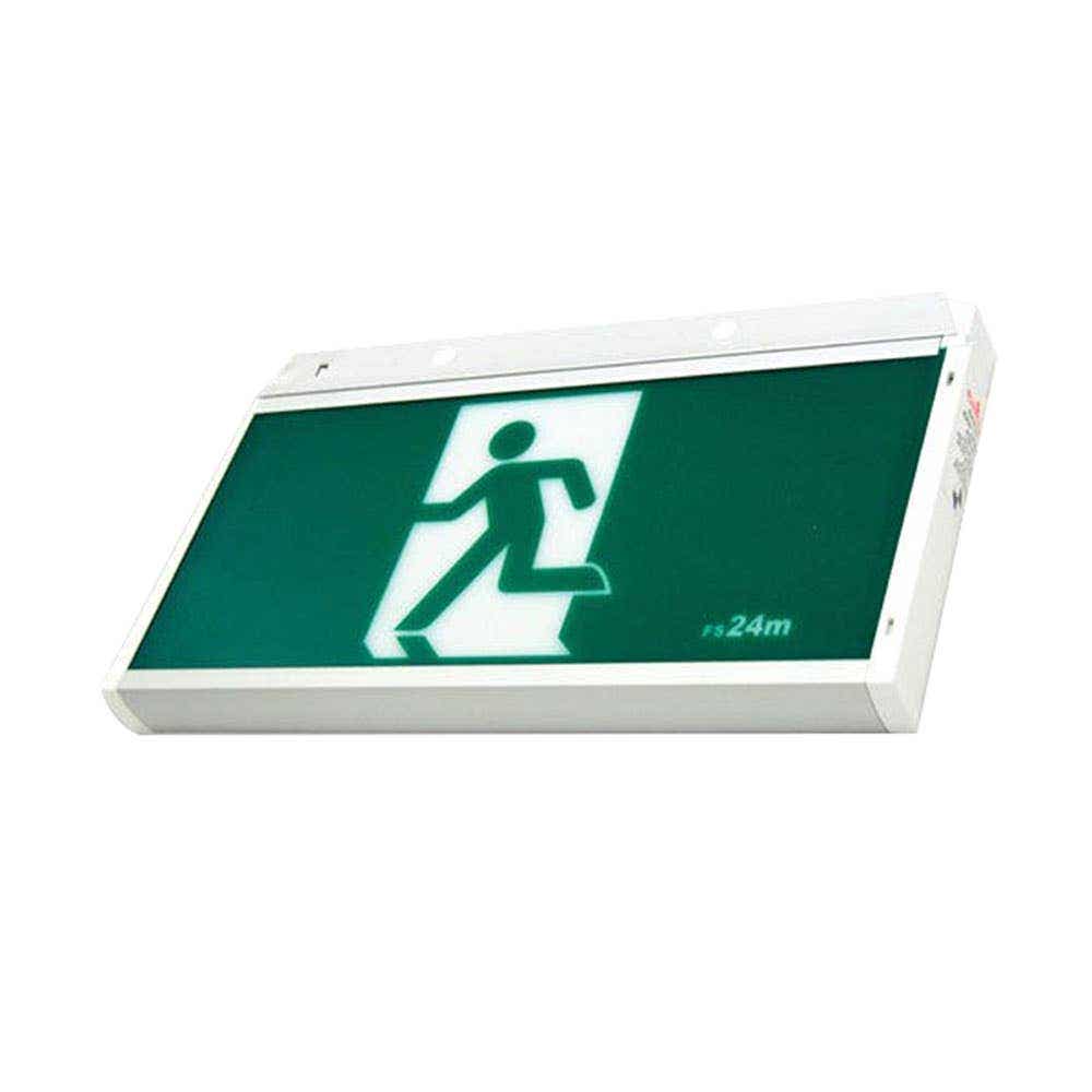 Emergency Backlit LED Exit Sign 4 Legends 200 x 360mm