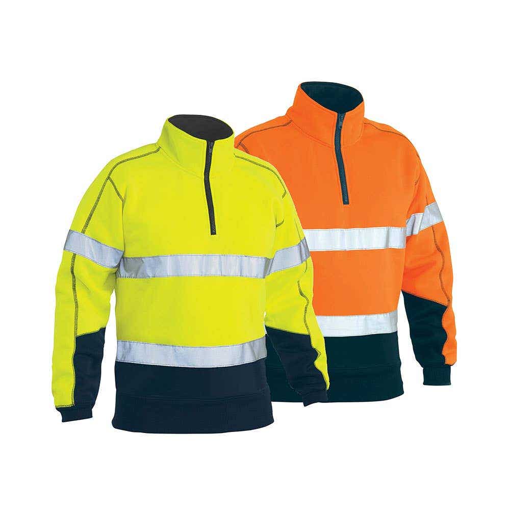 BK6989T Hi-Vis 1/4 Zip Taped Jumper